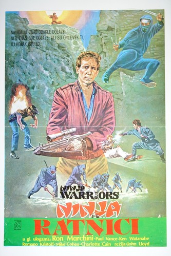 NINJA WARRIORS - COMMANDOS exYU movie poster 1985 RONALD L MARCHINI KEN ...