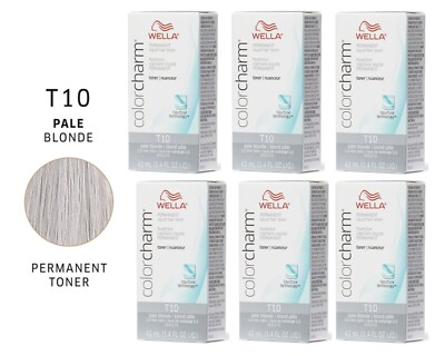 Wella Color Charm T10 Pale Blonde Permanent Liquid Hair Toner 1.4 fl oz ...