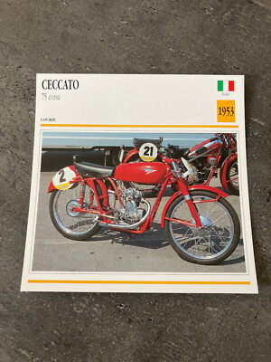 CARTE FICHE MOTO collection ATLAS CECCATO 75 CORSA | eBay