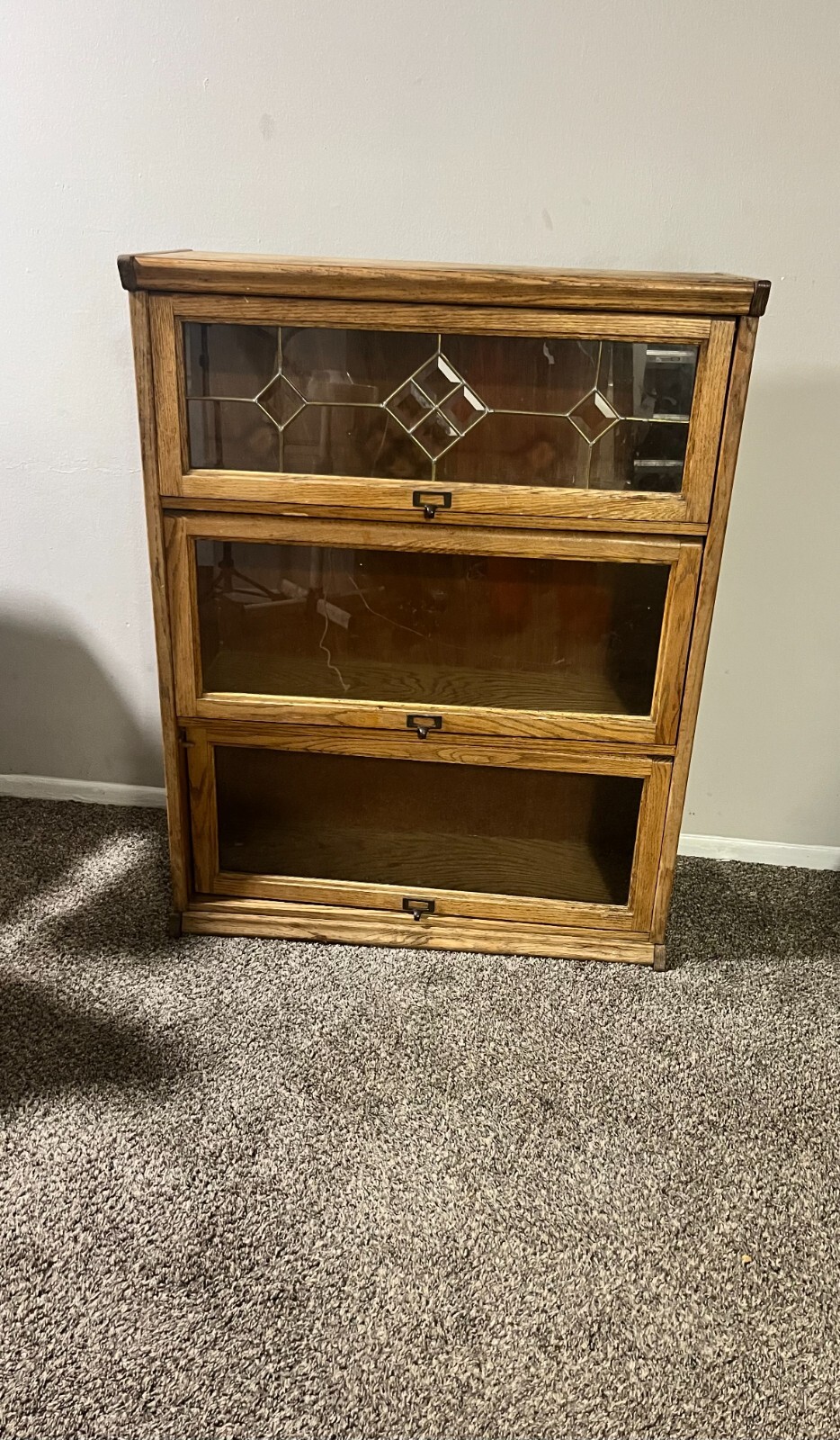 Early 1900's 3 Stack Oak Lundstrom Barrister Bookcase | eBay
