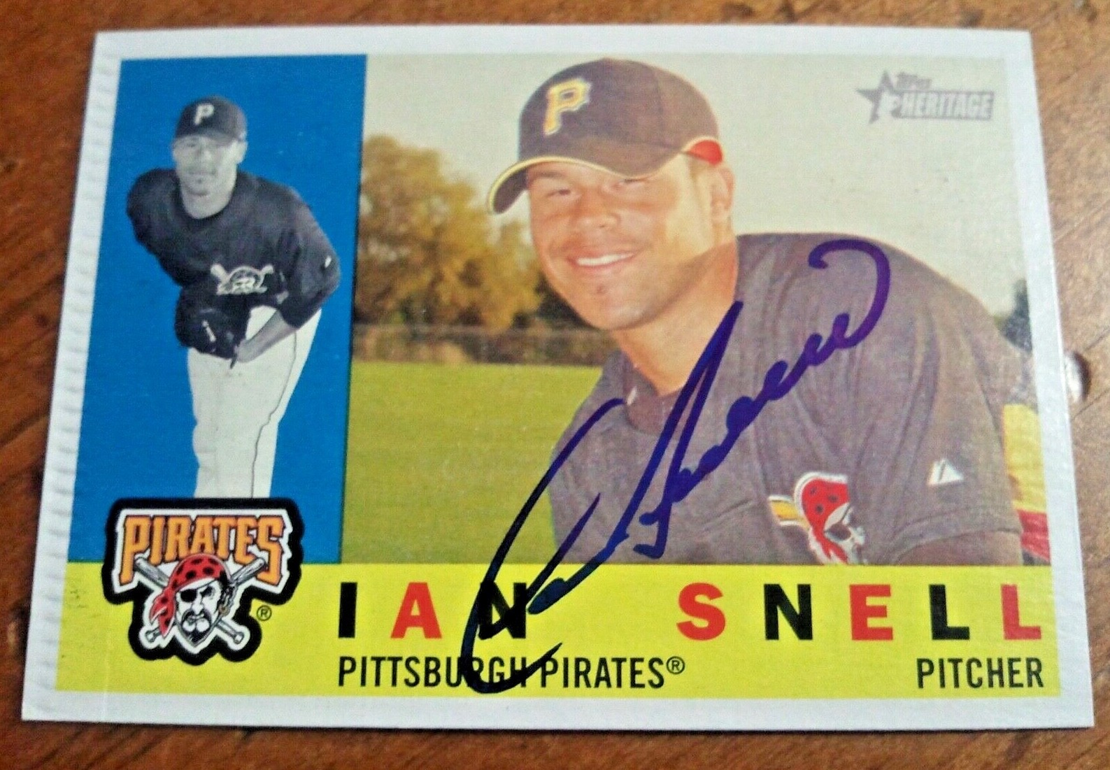 Ian Snell - 2009 Topps Heritage Signed Autograph Auto Card #340 ...