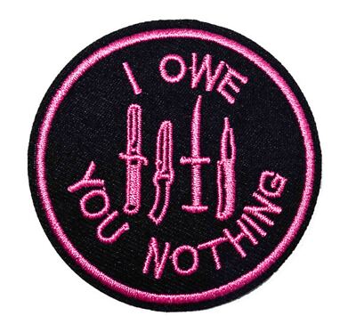 i own you nothing W2.5" X H2.5" Patch embroidered sew iron on 3383 | eBay