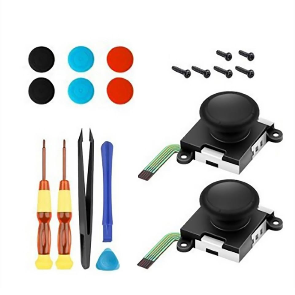 Plastic+ Metal Joystick Pry Bar Thumbstick Caps For Nintendo Switch ...