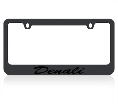Eurosport Daytona- Denali Script Black License Plate Frame | eBay