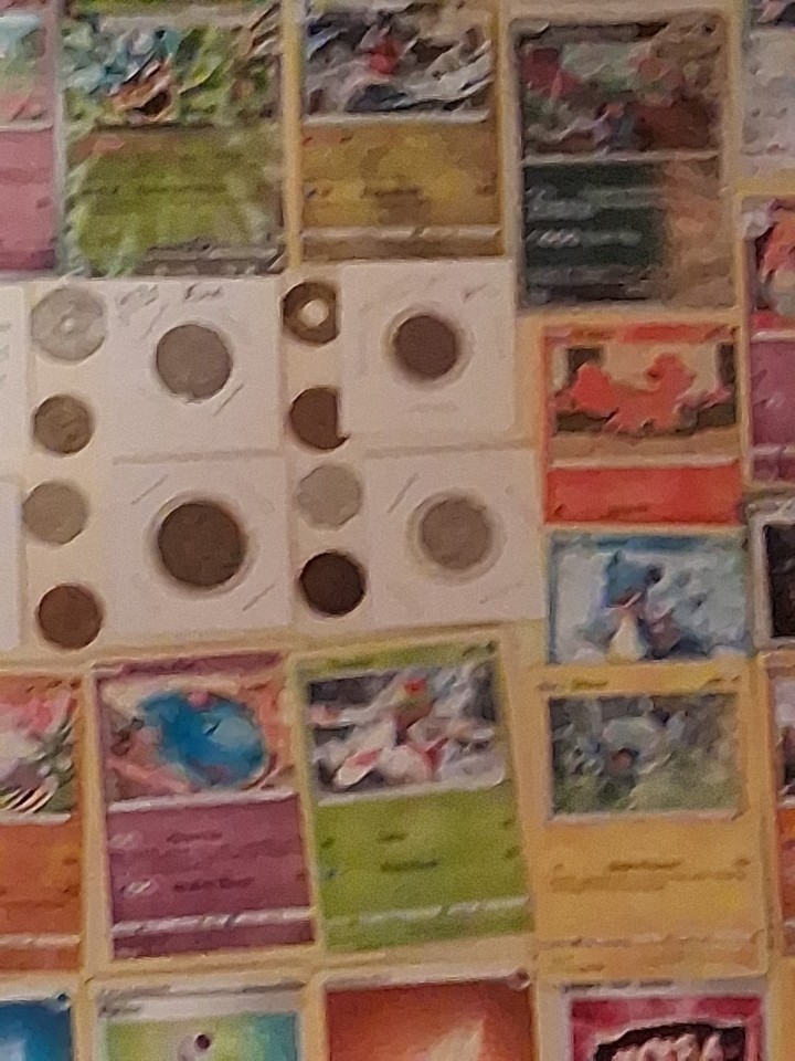 Collectible Junk Drawer Lot Pokémon Holo Stickers Posters Buffalo Wheat ...