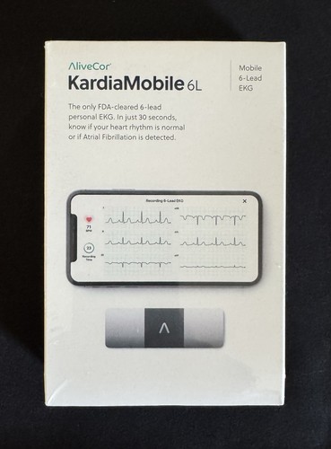 ALIVECOR KARDIAMOBILE 6L EKG PERSONAL HEART MONITOR BRAND NEW/SEALED ...
