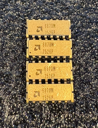 Vintage Rare Gold AMD 687DM IC - Lot of 4 | eBay