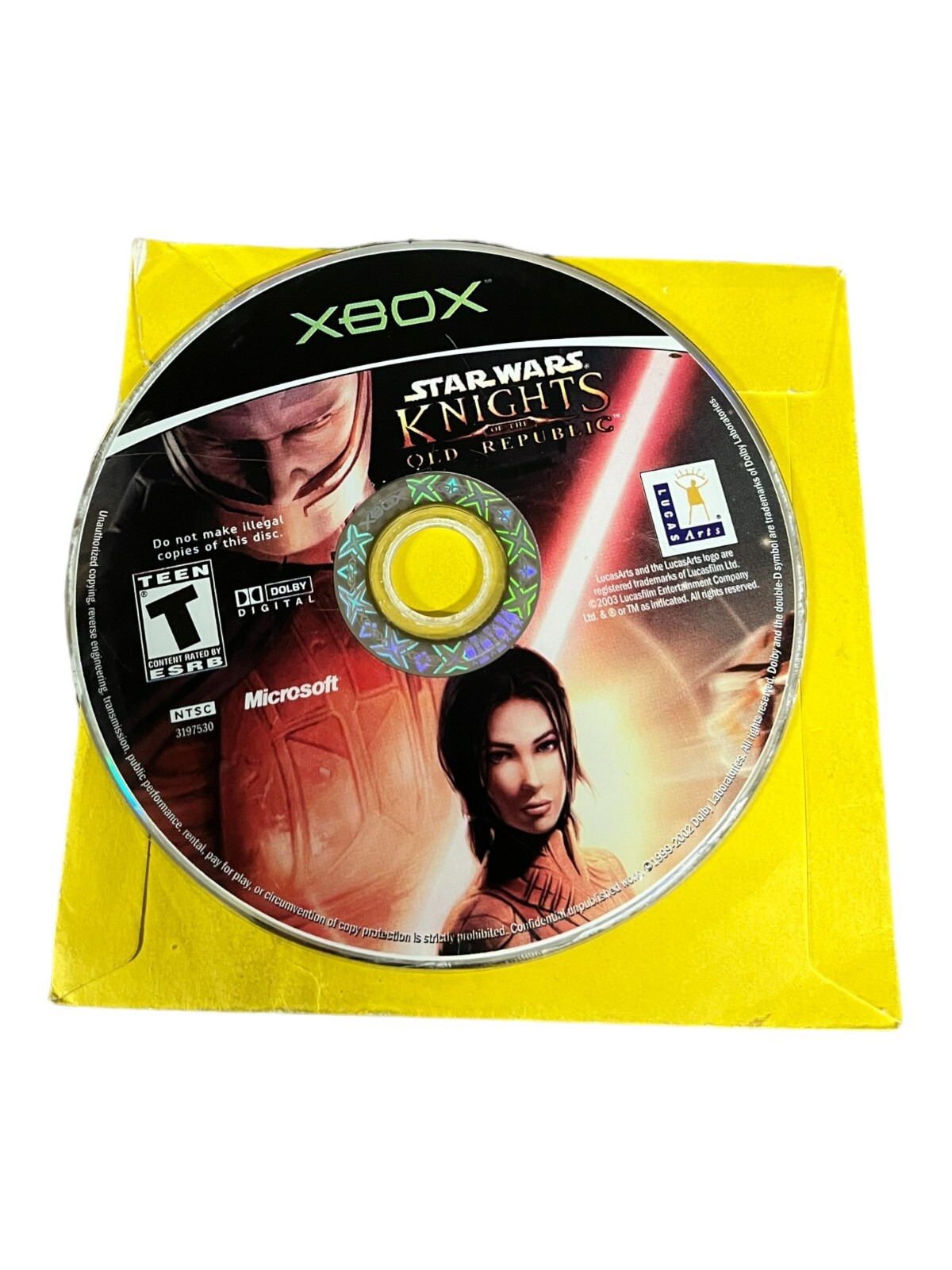 Microsoft Original Xbox Disc Only Star Wars: Knights of the Old ...