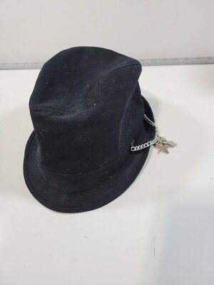 RARE Playboy Bunny Cotton Fedora Hat w/ Star bunny Heart charm 115665 ...