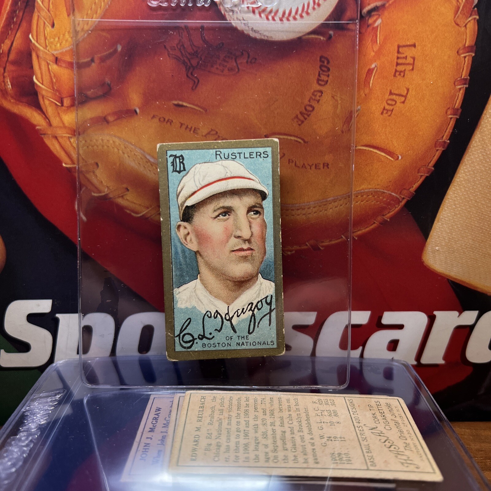 1911 T205 C.L. HERZOG BUCK BASEBALL BOSTON RUSTLERS Sweet Back Vg VgEx ...