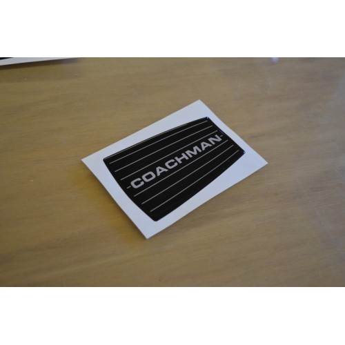 Coachman Resin Domed Design Plate Caravan Sticker Decal Graphic ...