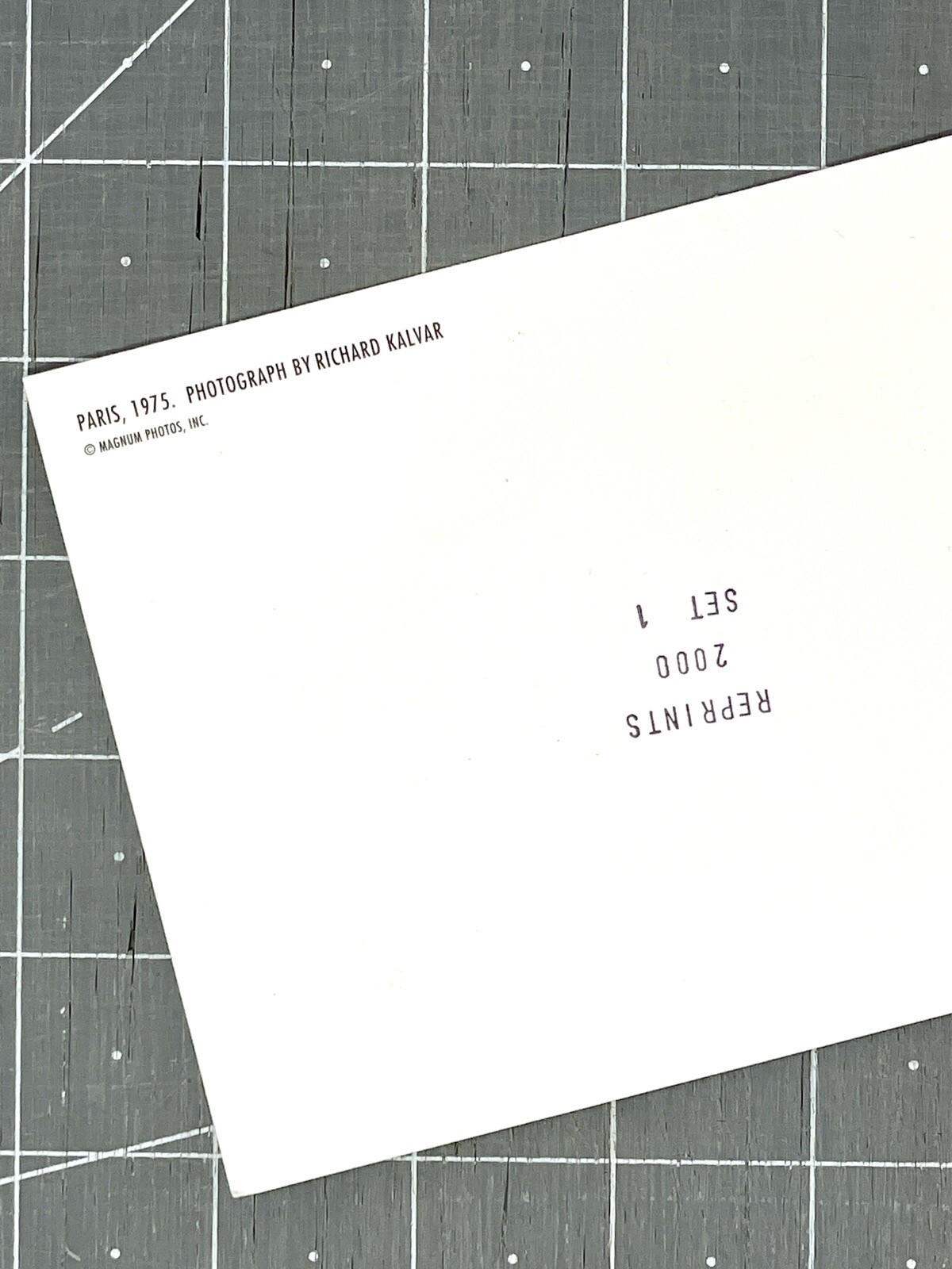 Paris, 1975 By Richard Kalvar - Fotofolio Art Card | eBay