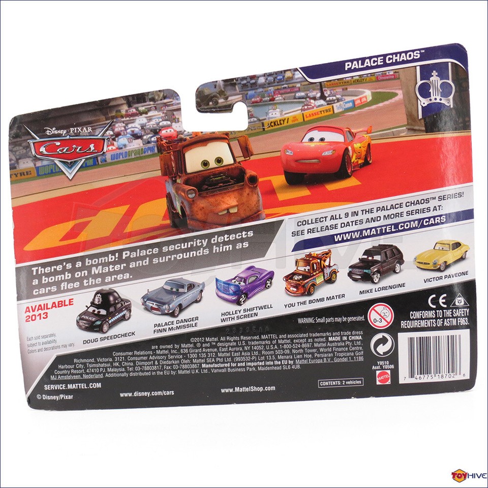 Disney Pixar Cars 2 Doug Speedcheck & Palace Danger Finn McMissile ...