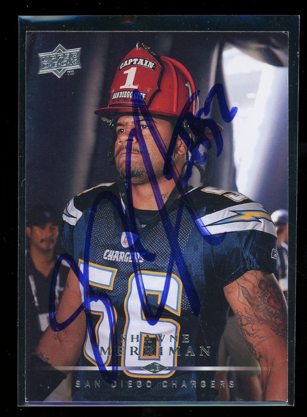 2008 Upper Deck SHAWNE MERRIMAN Signed Card autograph auto CHARGERS | eBay