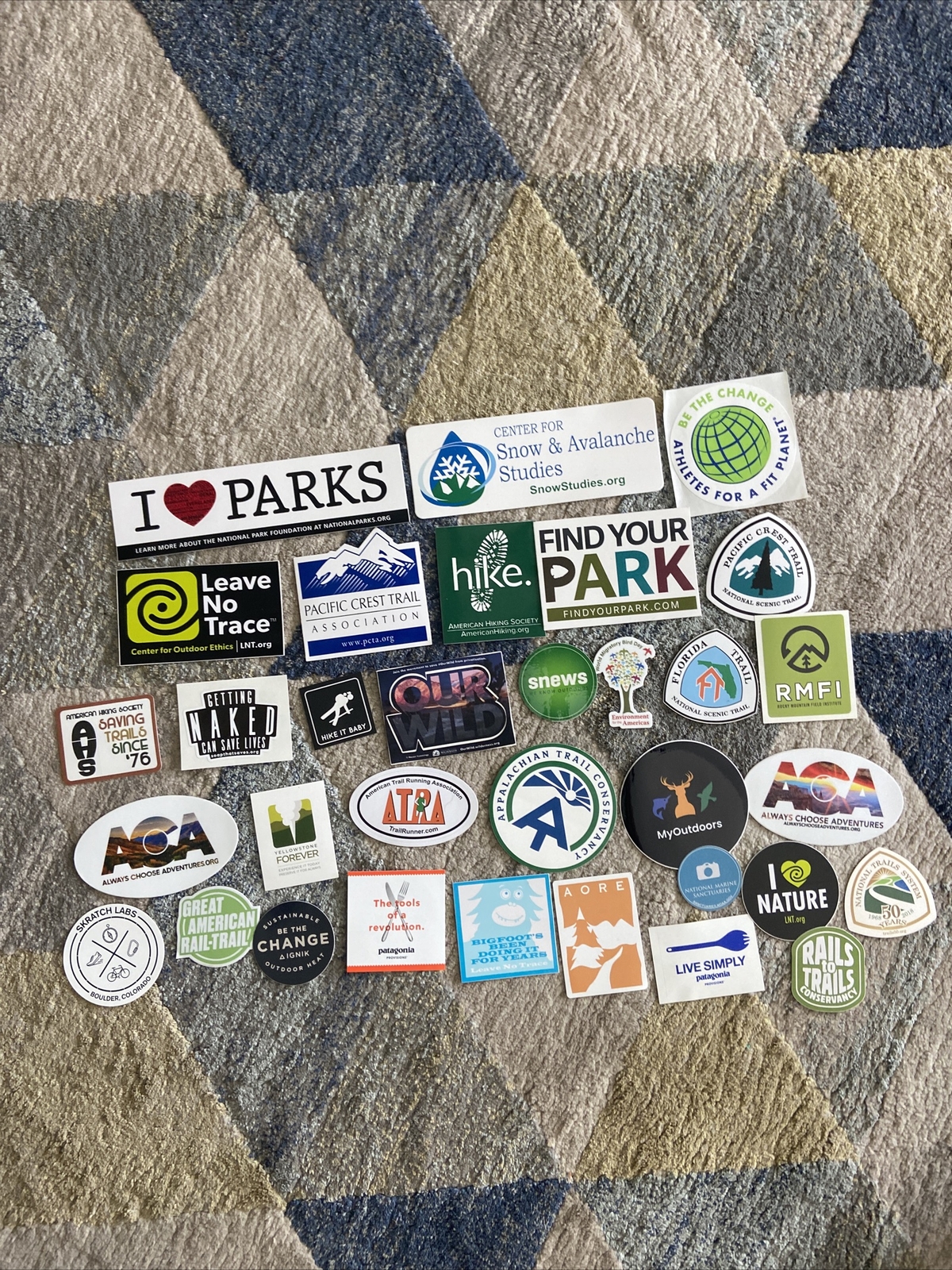 33 Hiking Stickers Leave no trace American Hiking Society Hike It Baby ...