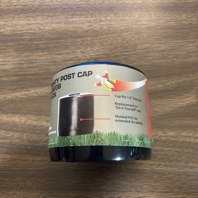 Rab Lighting MCAP3B Mighty Post Cap for 3" Pipe 2-7/8" OD Black for ...