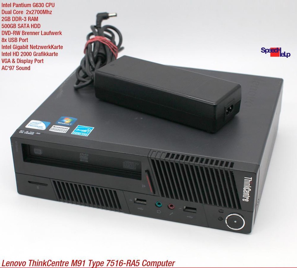 Lenovo IBM ThinkCentre M91 7516-RA5 Computer PC Windows XP Pos Cassa ...