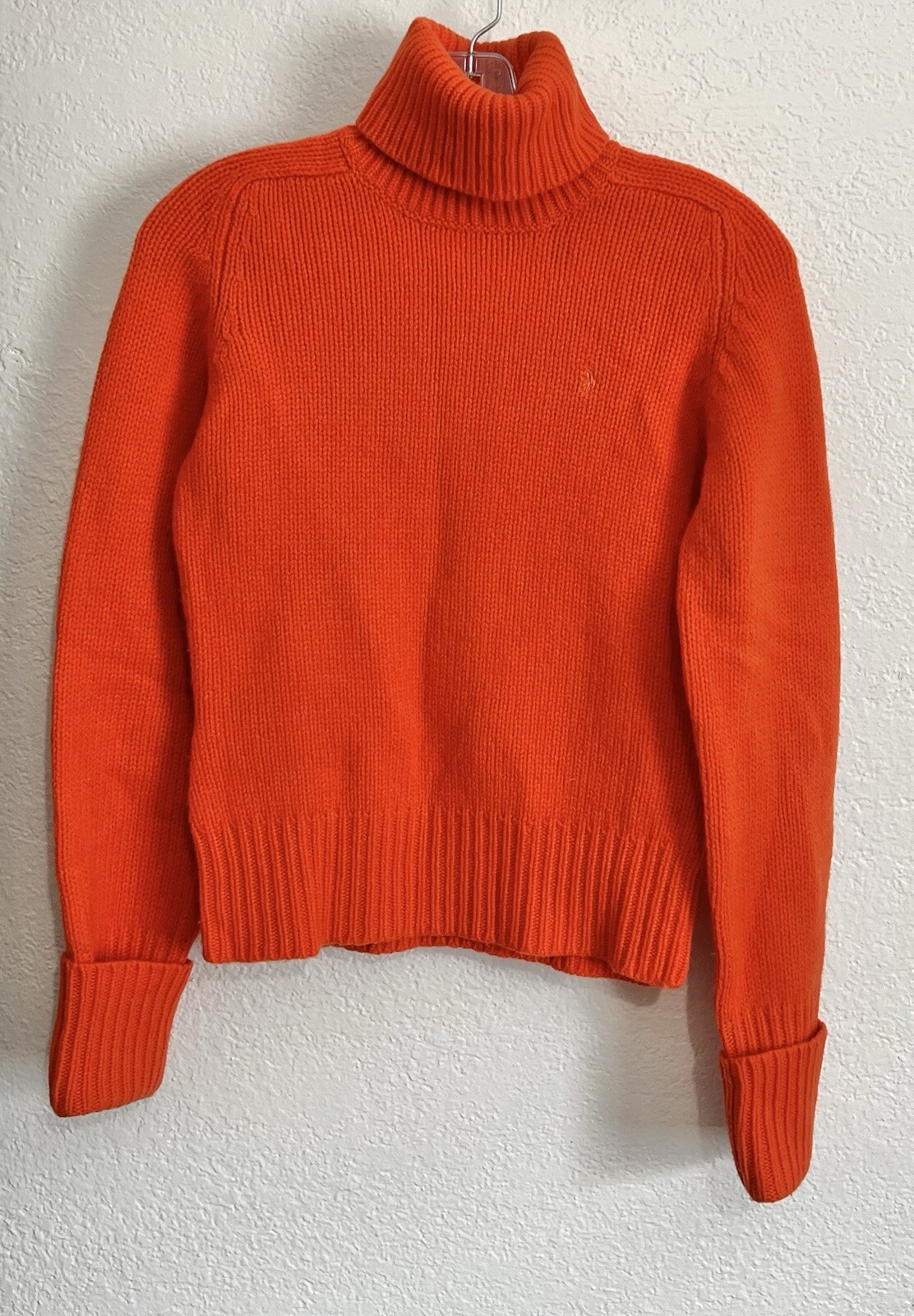 Vintage Ralph Lauren Sport Sm Womens Orange Turtlenec… - Gem