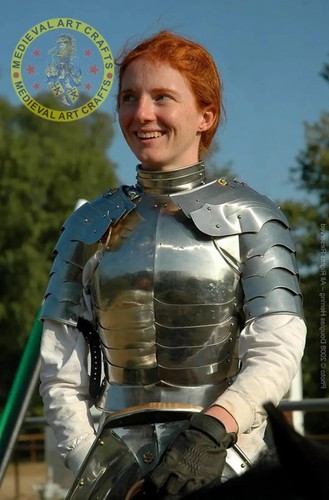 Medieval Knight Brave lady Armor Fantasy Female Costume Cosplay Sca ...