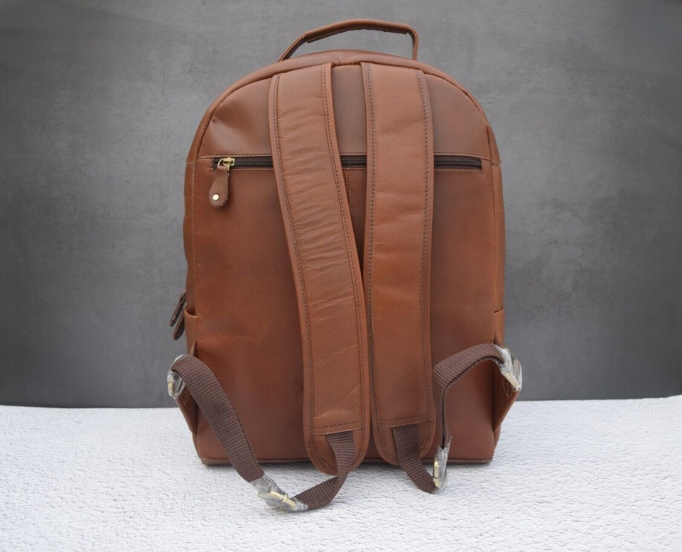Buffalo Leather Backpack Shoulder Bag 15" Laptop Rucksack Office School ...