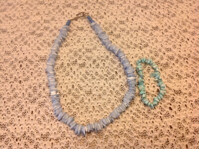 Vintage Pooka Shell Necklace 16” & Anklet or Bracelet Set Island Style ...