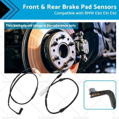 Front&Rear Brake Pad Sensors 34356762252 Suitable for BMW E90 E91 E92 ...