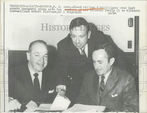 1970 Press Photo William Cahill with Pierre Garvan and Robert Clifford ...