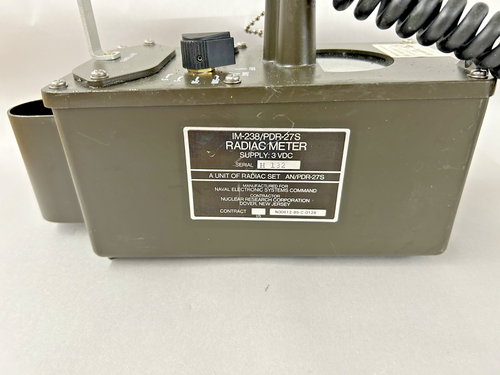 US Navy Radiac Set AN/PDR-27S: Portable Radiation Detector | eBay