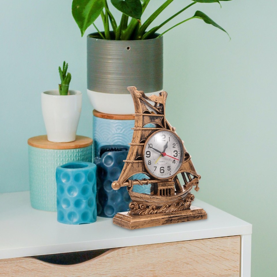 Sailboat Sculpture Alarm Clock Luxury Retro Alarm Clock Novelty Retro ...