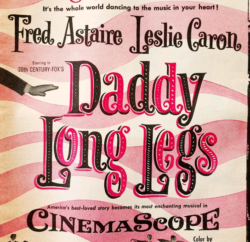 1955 Daddy Long Legs Movie Film Advertisement Fred Astaire Leslie Caron ...