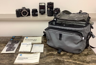 Minolta Maxxum 7000 - 35mm Film Camera/Lenses/Bag | eBay