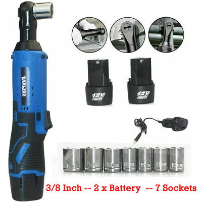 Akku Ratsche Ratschenschlüssel Elektrische Knarrenschlüssel 2Akkus 12V ...