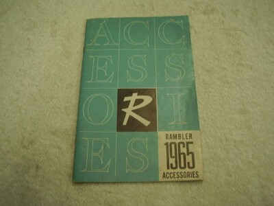 1965 RAMBLER ACCESSORIES BROCHURE / BOOK ORIGINAL FREE POSTAGE | eBay