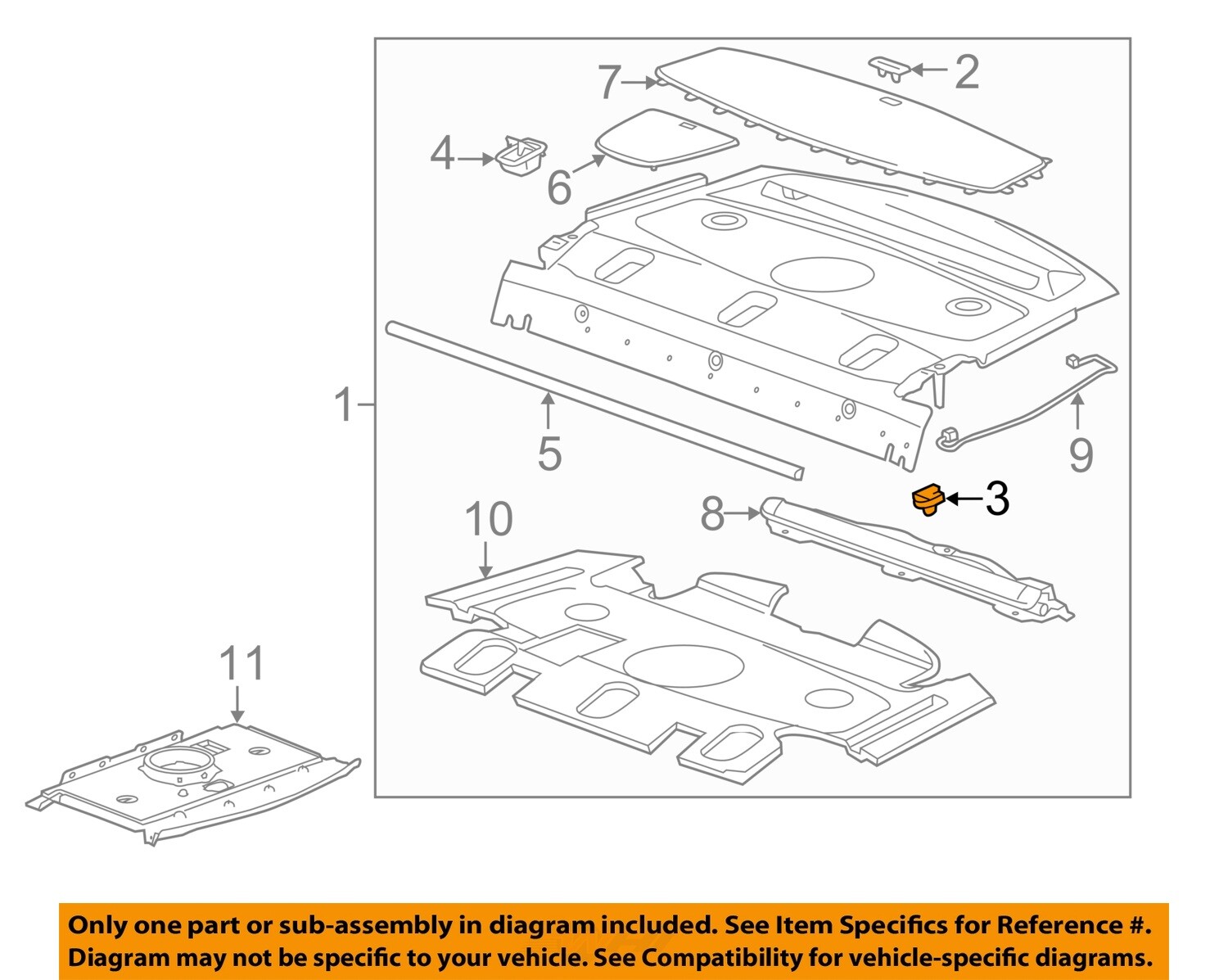 GM OEM 96-20 Achieva Quarter Panel Interior Trim-Upper Qtr Trim Clip ...