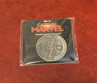 Marvel CAPTIN MARVEL MOVIE Real 3D Promo Coin MINT | eBay