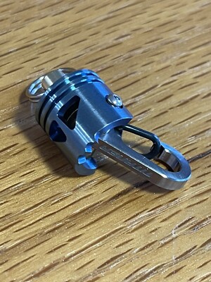 EDC Titanium Ti Carabiner Keychain Key Ring, Frankenrobo Piston Skull ...