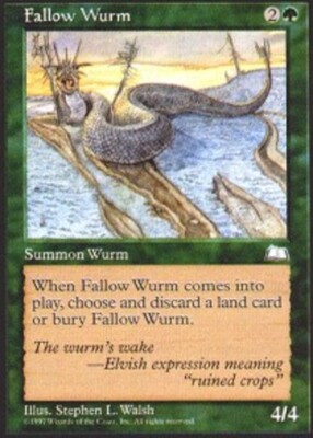 MTG magic cards 2x Fallow Wurm Weatherlight Light Play, English | eBay