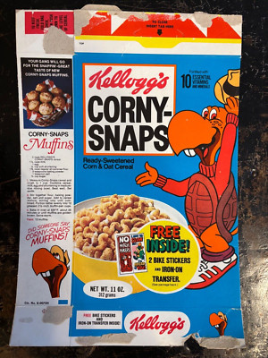 1975 Kellogg's Corny-snaps Cereal Box - Flat | eBay