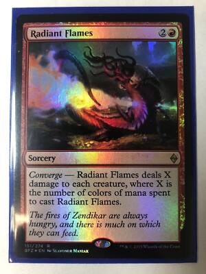 1x - Radiant Flames - Foil NM, English MTG Battle for Zendikar | eBay