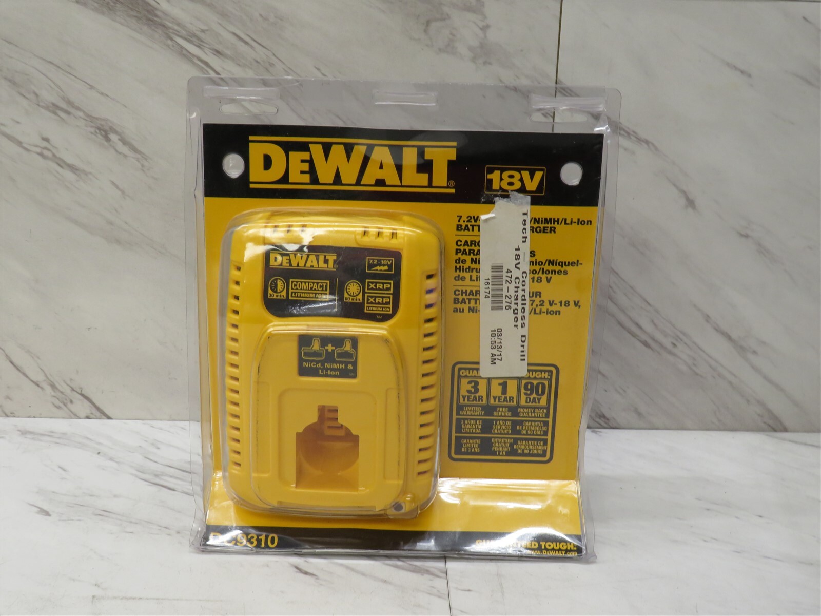NEW Sealed DeWalt 7.2V-18V Fast Battery Charger DC9310 | eBay