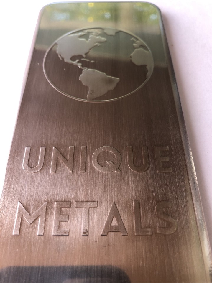 1 lb Nickel Ingot .999 Fine With Element Design Bullion By Unique ...