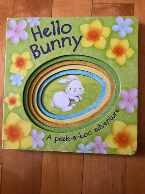Hello Bunny Peekaboo Board Book (Die Cut Animal Board Books) Kids ...