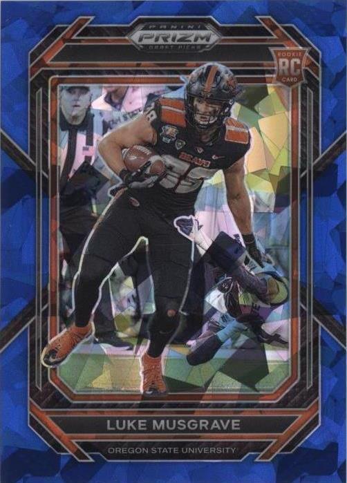 2023 Panini Prizm Draft Picks - Luke Musgrave #158 Blue Ice Prizm /99 ...