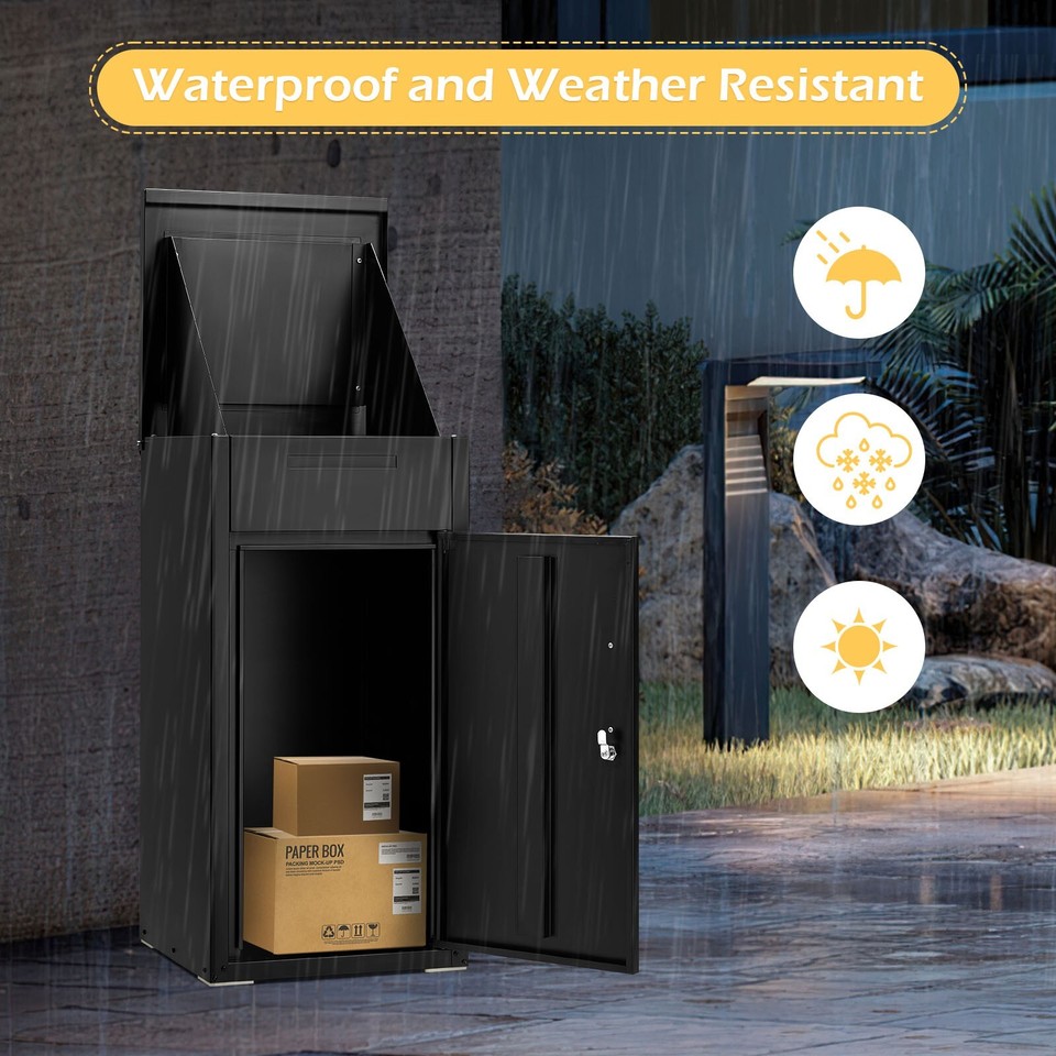 Large Package Delivery Box Storage Parcel Delivery Lockable Home Drop ...