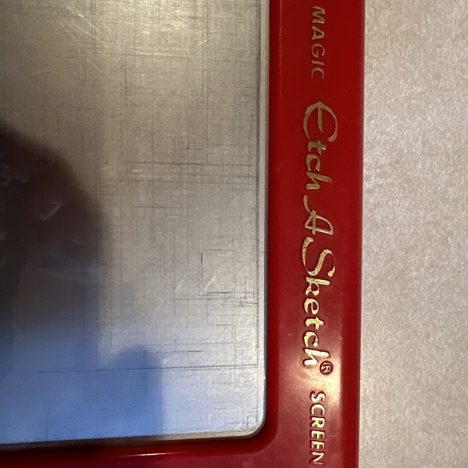 Ohio Art ETCH A SKETCH 505 Magic Drawing Screen Red White Knobs Tested ...
