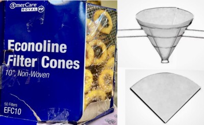 ECONOLINE FILTER 10” NON-WOVEN CONES EGFC10 | eBay