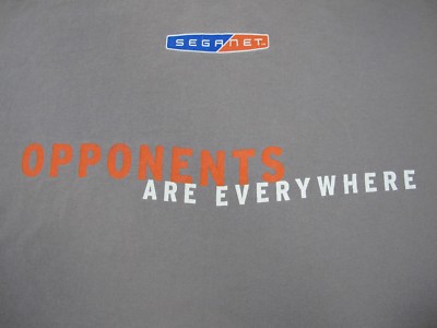 RARE SEGANET "Opponents are Everywhere" Sega Dreamcast - Men's XL Gray ...