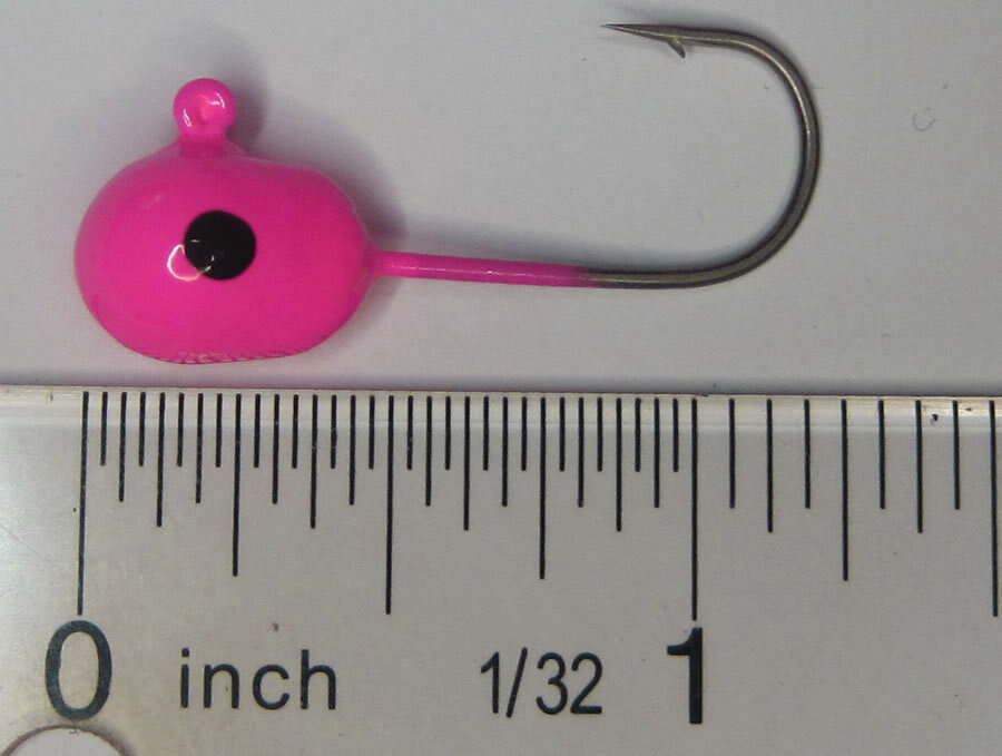25 Floating Jig Heads 2 SIZES - PINK Walleye baits / rigs | eBay