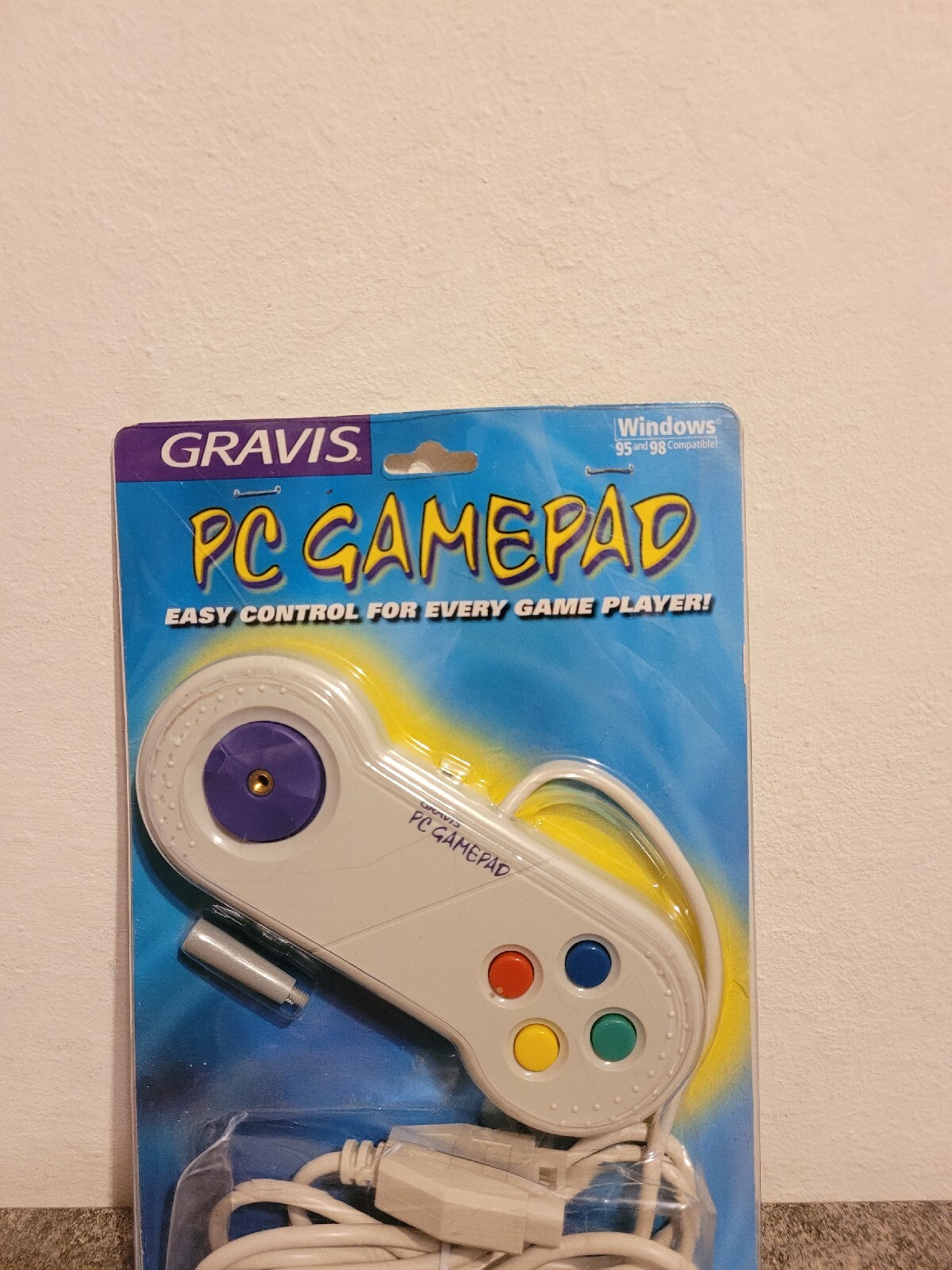 Vintage Gravis PC GamePad 15 Pin 4 Button Controller Joystick 1998 NOS ...
