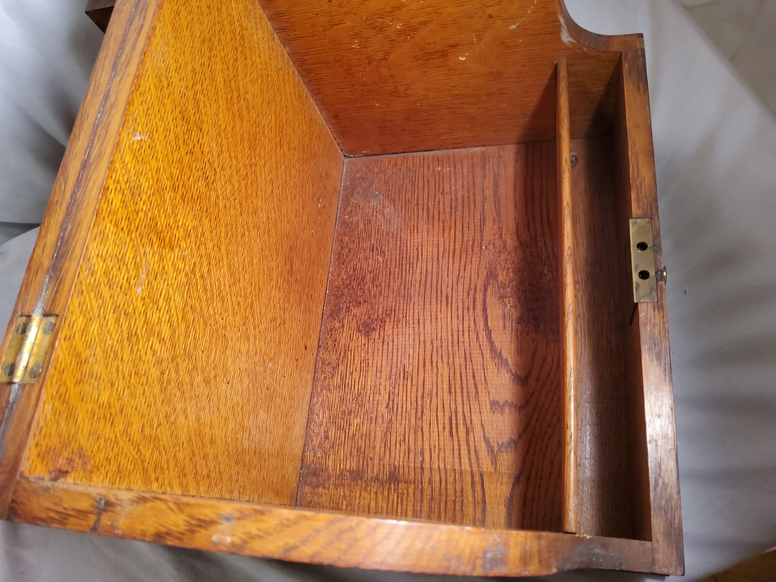 Smith's Office Tickler file box, double hinge, Racine Wis, Wooden, no ...